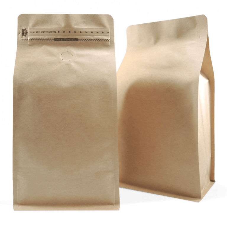 Box bottom bags with or without valve | The Bag Broker UK