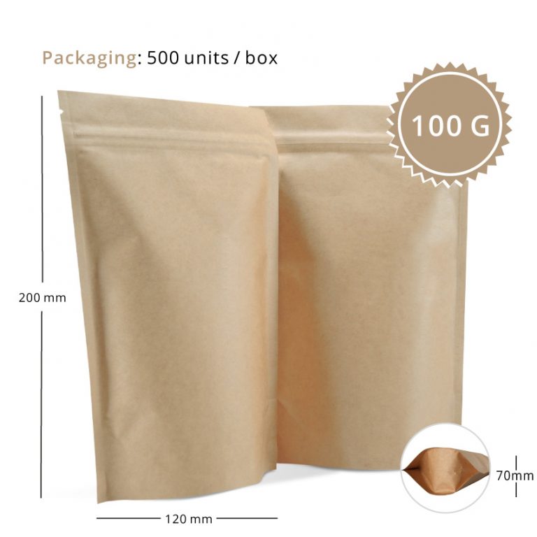 100g Stand Up Pouches | The Bag Broker UK